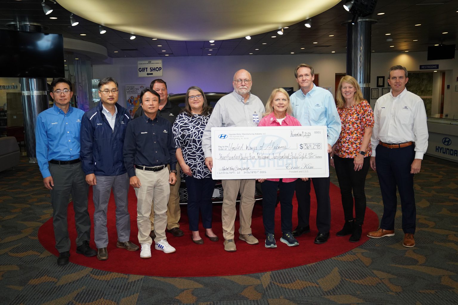 HMMA AND ITS TEAM MEMBERS PLEDGE MORE THAN $364,000 TO UNITED WAYS OF ...